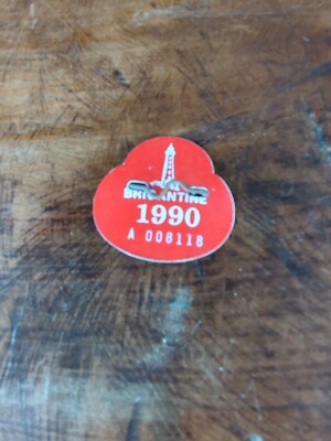 BRIGANTINE NJ Beach Badge Tag-1990 | eBay