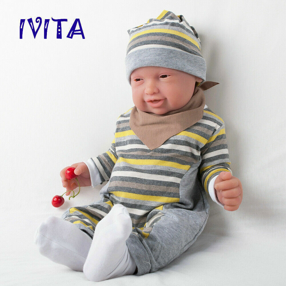 IVITA Adorable Reborn 23 inch Silicone Baby Girl Doll for sale online ...