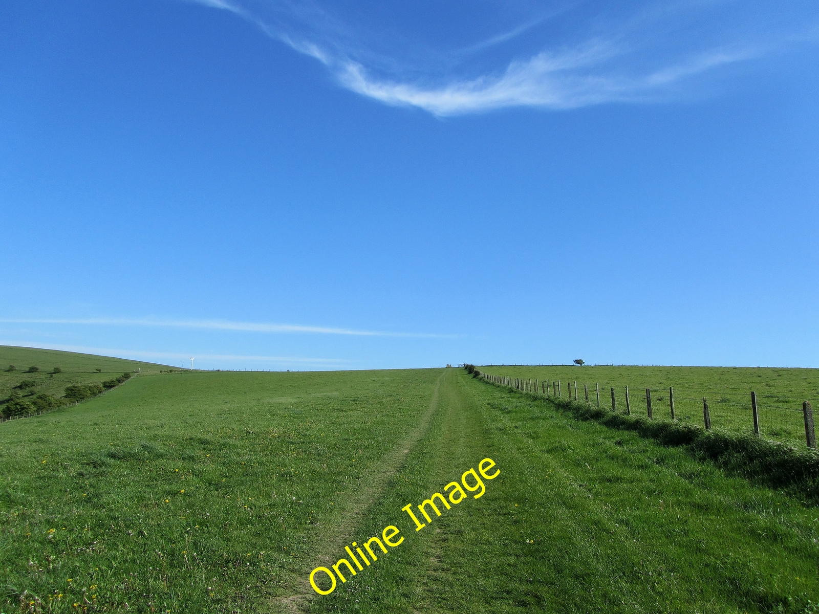 Photo 12x8 South Downs Way ascending to Jugg's Road Falmer The National ...