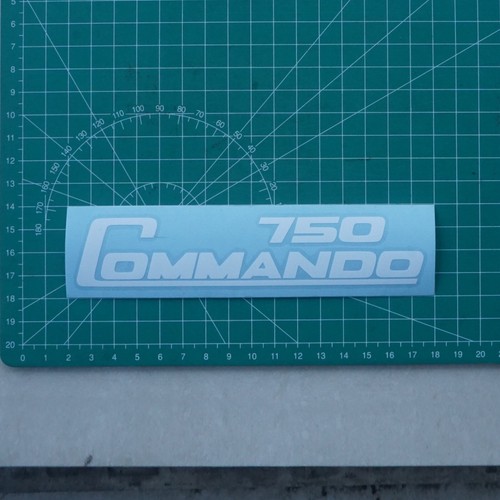Norton 750 Commando Side Cover Sticker Decal White 1974 1975 15cm x 3cm ...