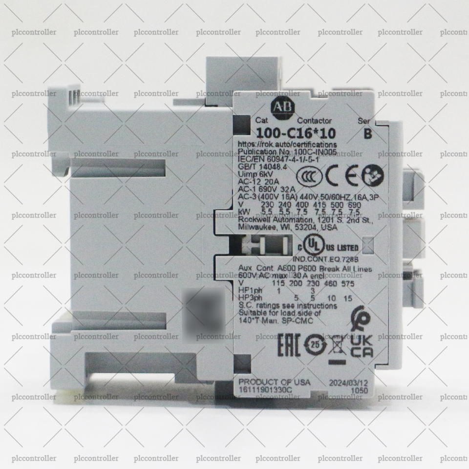 New 100-C16D10 Allen-Bradley 100-C IEC Contactor Screw Terminals Line ...