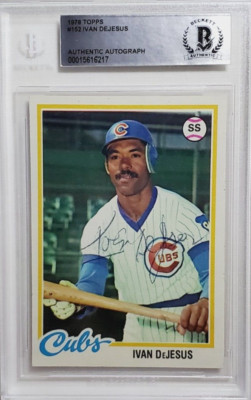 1978 Topps #152 Ivan DeJesus Double Signed Rookie Card Autograph RC ...