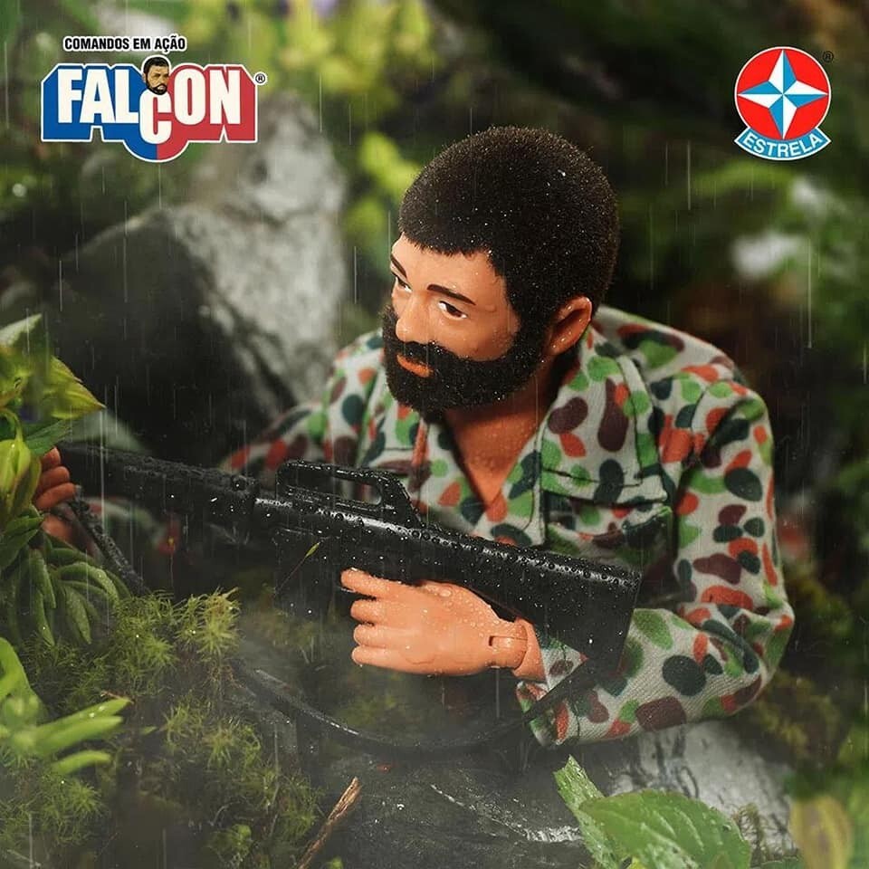 GI JOE FALCON CAMOUFLAGE ACTION - AÇÃO CAMUFLADA RETRO ESTRELA BRAZIL 1 ...