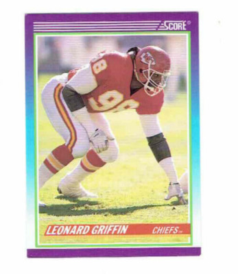 Leonard Griffin KC #98 Defensive End #524 Score 1990 Football Card | eBay