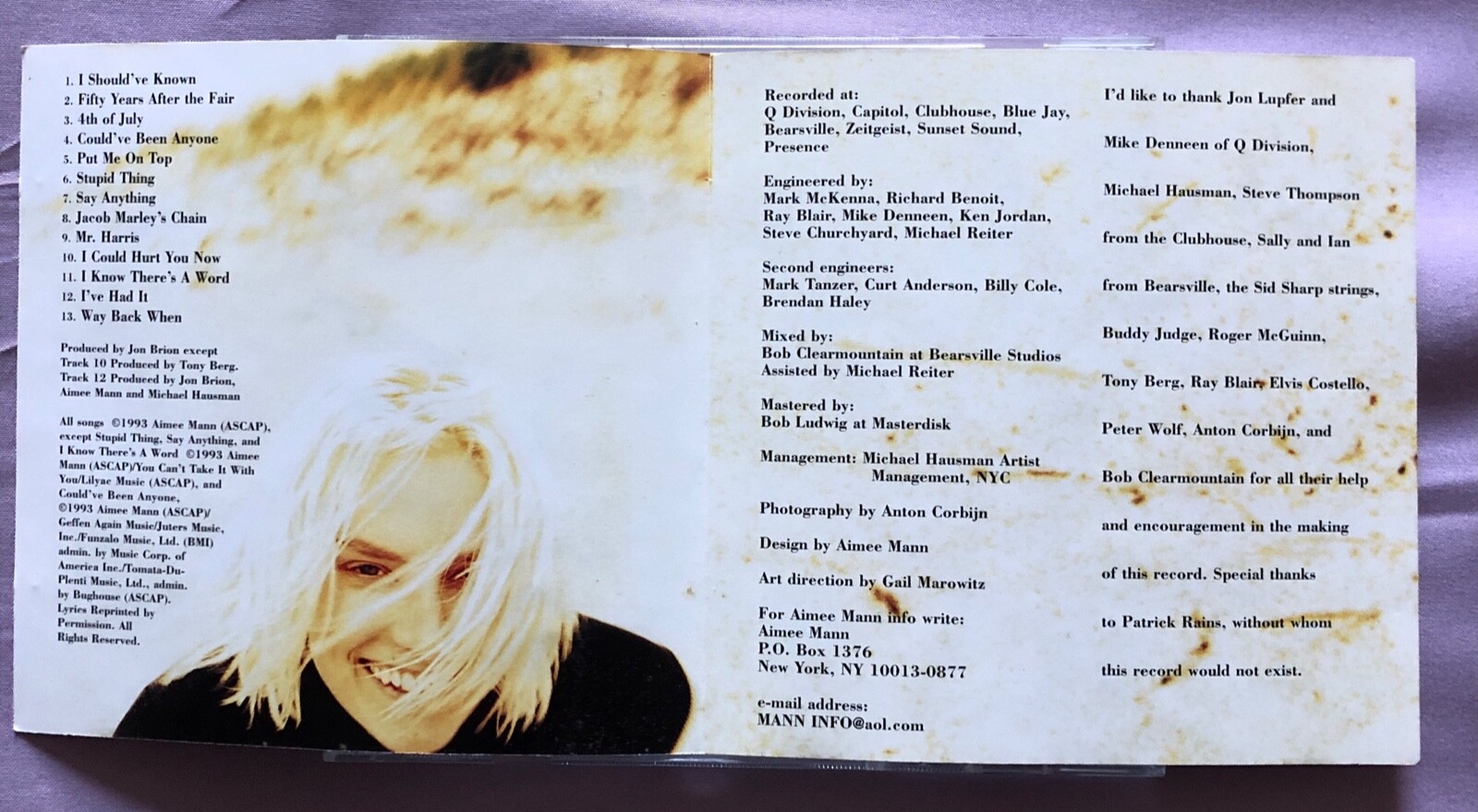 Aimee Mann - "Whatever" - Music CD - Cat: GFLD 19319 | eBay UK