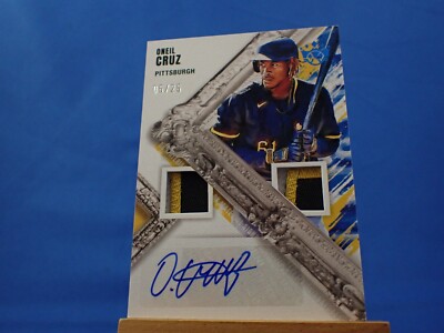 Oneil Cruz Diamond Kings 2018 Autograph Auto Dual Patch Materials /25 ...