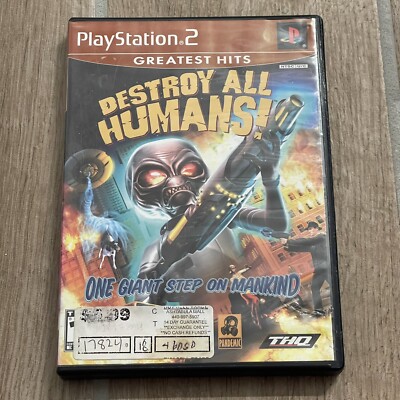 Destroy All Humans (Sony PlayStation 2 PS2, 2005) Complete & Tested ...