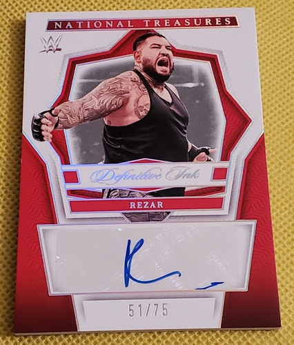 2024 National Treasures WWE Definitive Ink AUTO Rezar /75 | eBay