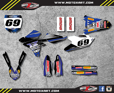 Yamaha YZF 250 2014 - 2016 CYCRA full custom graphics kit BLUE STEEL ...
