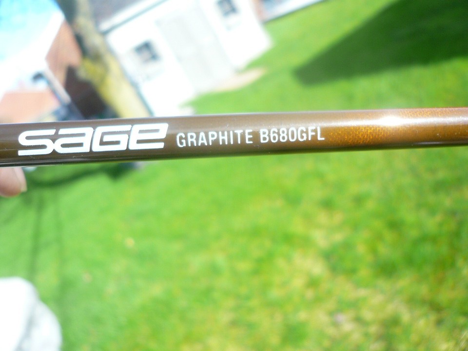 SAGE FLY ROD 6 WT. 8 FT MODEL B680GFL FIRST GENERATION 2 PIECE ,TUBE ...
