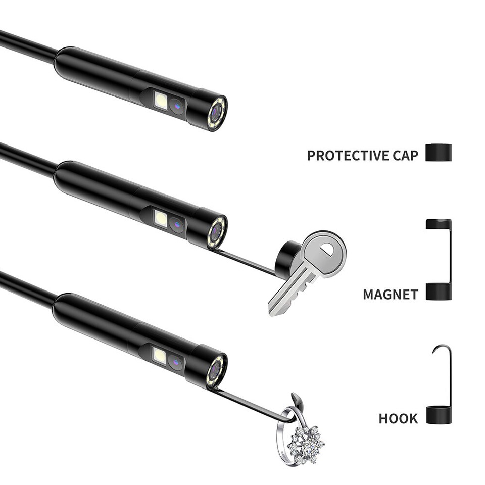 Dual Lens Endoscope Inspection Camera for iPhone 16/15/14/13/X Android ...