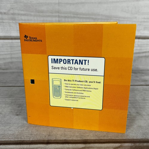 Texas Instruments TI Graphing Product CD V 1.2 Software Disk Disc TI-89 ...
