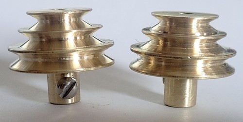 TWO (2) REPRODUCTION A.C. GILBERT ERECTOR SET PART NUMBER ‘FM’ CONE ...