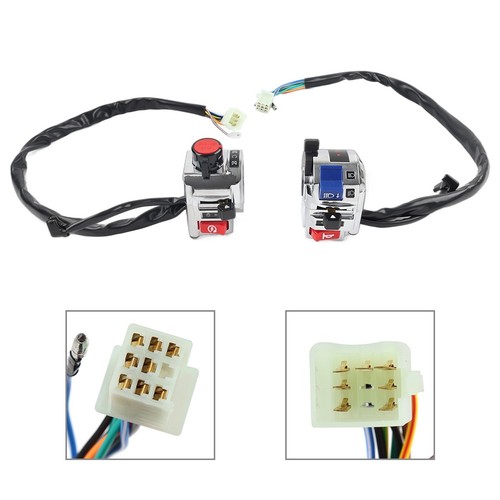 7/8" Motorcycle Handlebar Switch Control Assembly Indicator Start ...