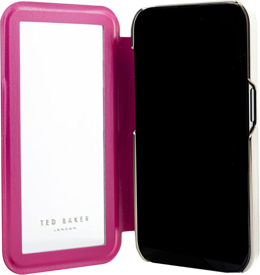 Ted Baker Apple iPhone 15 Plus Scattered Flowers Folio Mirror Phone ...