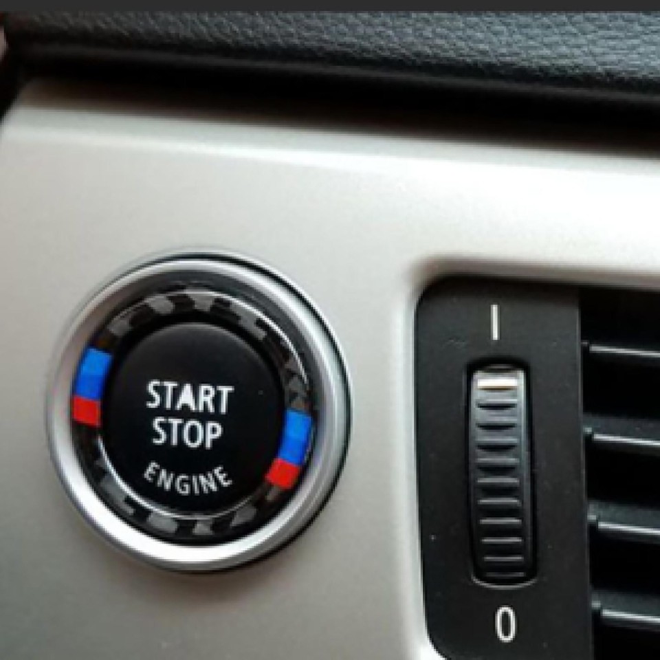 Car Engine Start Stop Button Stickers For BMW E90 E92 E93 Z4 E89 2009 ...