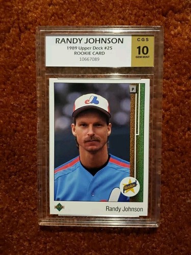 *RANDY JOHNSON* 1989 Upper Deck Baseball #25 *CGS 10* RC Rookie Card | eBay