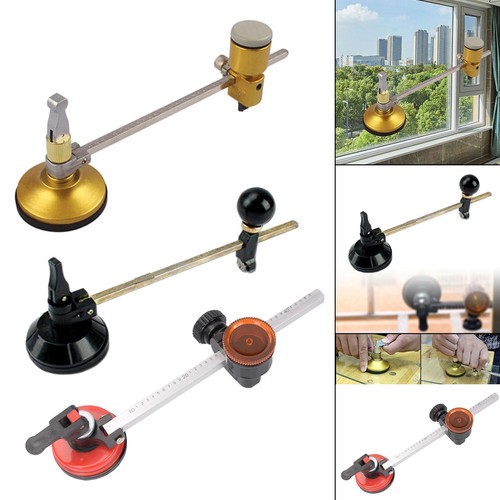 Circular Glass Cutter with Suction Cup Mirrors Heavy Duty Glass Cutting ...
