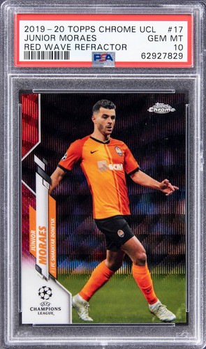 2019-20 Junior Moraes Topps Chrome Red Wave Refractor Shakhtar Card 5/ ...