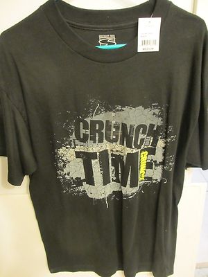 Crunch Time T Shirt - Medium - Black 100% Cotton - Simply Sports - NEW ...