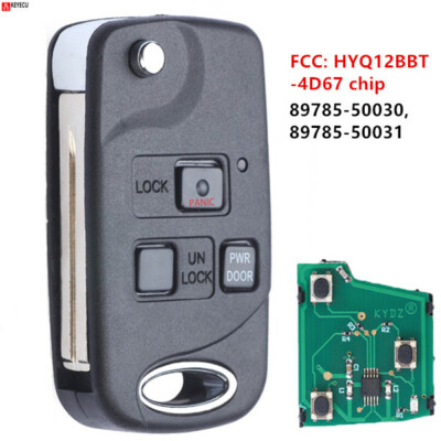 Folding Flip Remote key Fob for Lexus EX330 RX330 2004 2005 2006 2007 ...