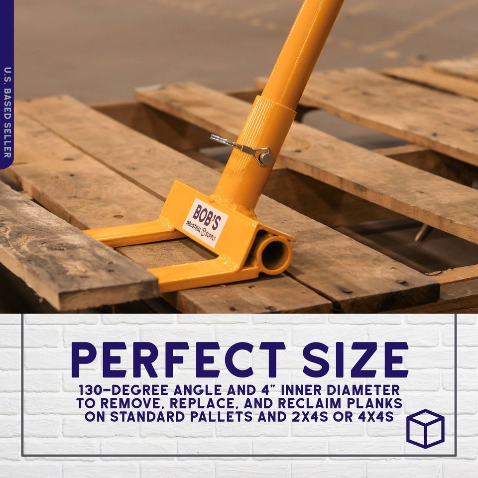 BISupply Pallet Buster Tool with Handle 3 Section 41in Deck Wrecker ...