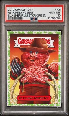 2019 Garbage Pail Kids Revenge Horror-ible RETCHING ROBERT 10a GREEN ...
