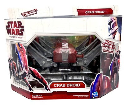Star Wars Clone Wars Crab Droid Action Figure LM43 Diorama Set 2009 New ...