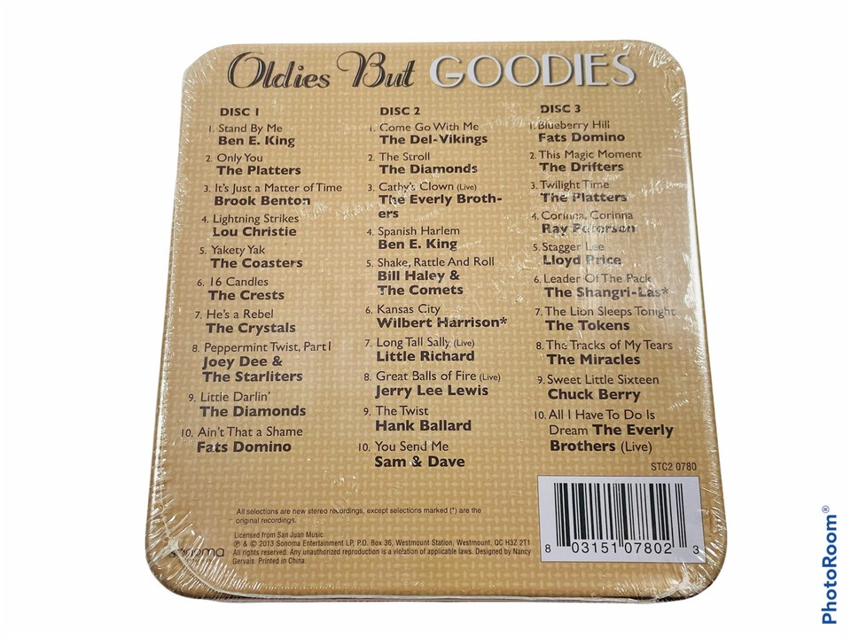 🔥 Collector’s Edition • Oldies But Goodies • 3 Disc Set • 30 Songs •Box ...