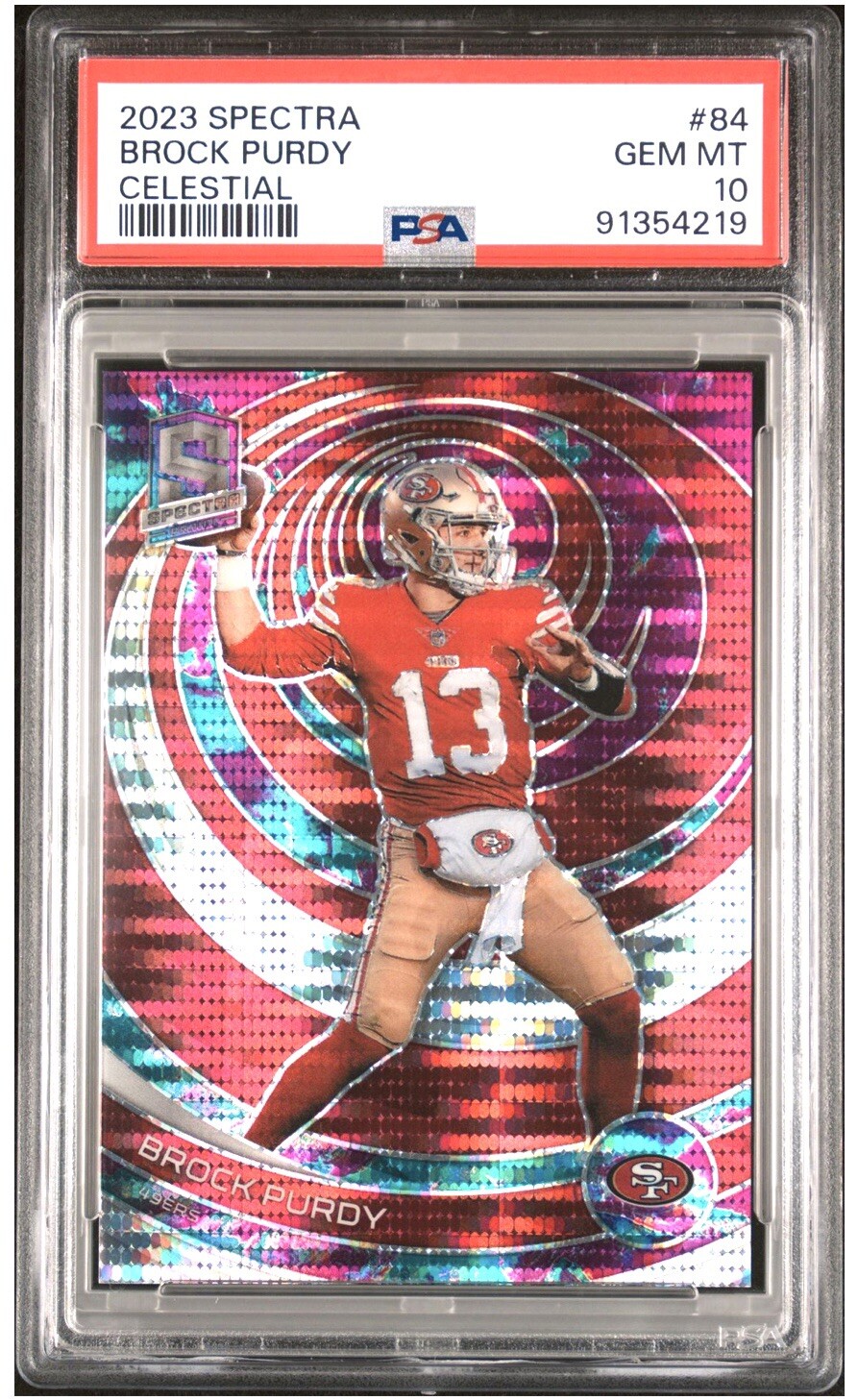 2023 Panini Spectra Brock Purdy Celestial /99 PSA 10 POP 2 Color Match ...
