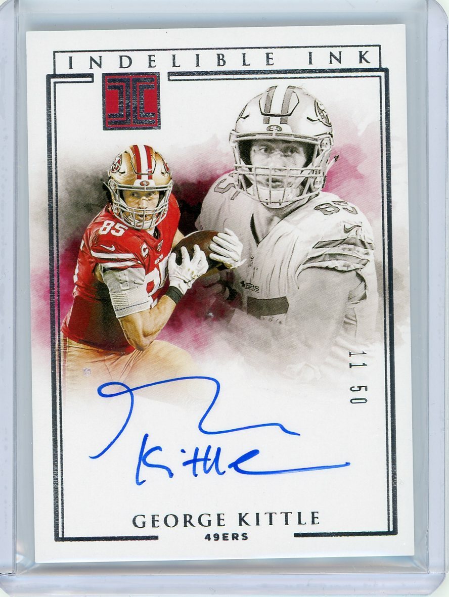 2020 Panini Impeccable Indelible Ink Autograph #II-GK George Kittle #11 ...