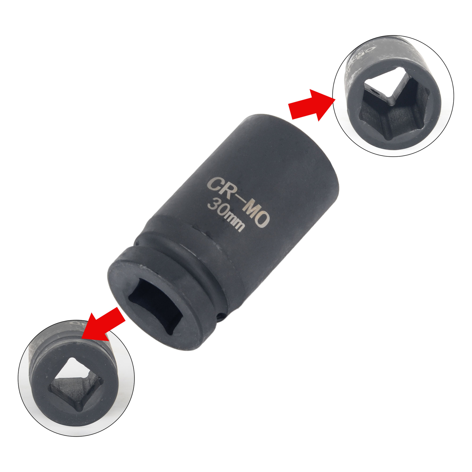 10Pcs 3/4'' Drive Deep Impact Socket Tool Set 80mm Length tool set 17 ...