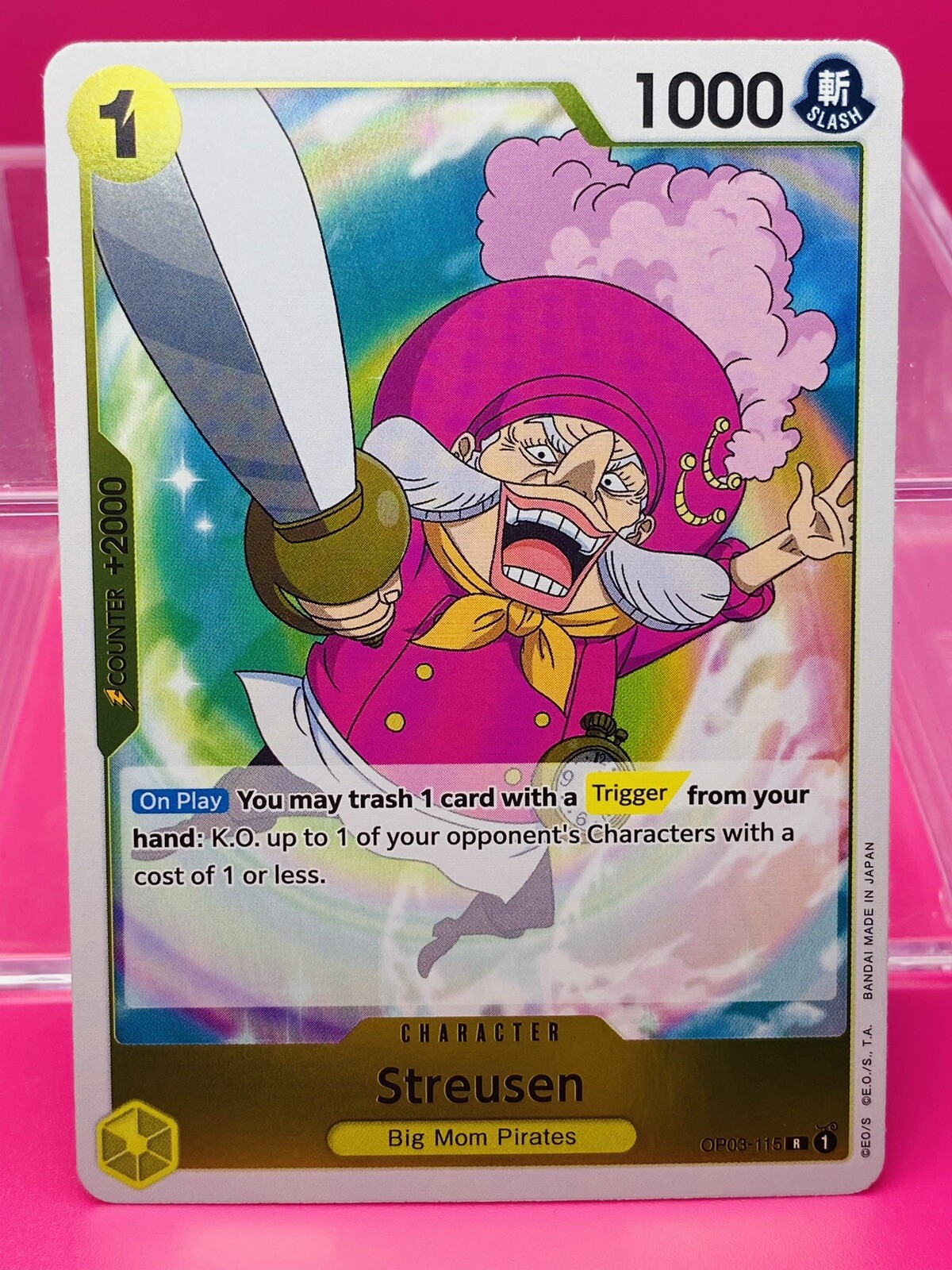 Streusen OP03-115 | Pillars of Strength - English | R Holo | One Piece ...