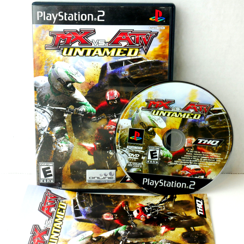 MX vs ATV Untamed (Playstation 2 PS2) Complete with Manual Tested Black ...