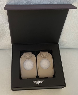 BENTLEY GENUINE 2 X PORTLAND LEATHER CAR KEY FOB COVER CASES IN BOX NEW ...