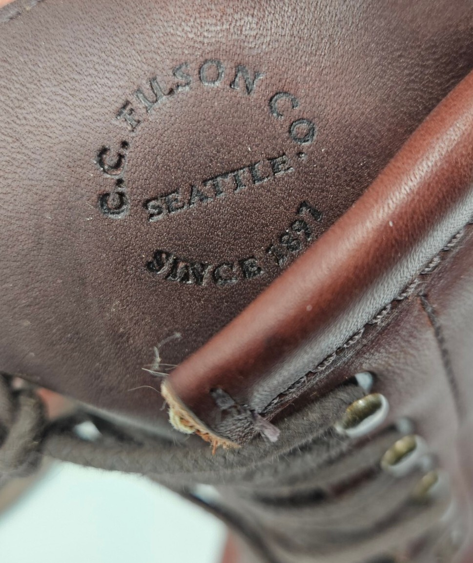 C.C. Filson Highlander Hunting Boots Brown Leather 50… - Gem