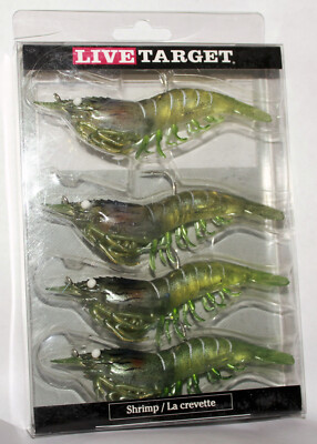Live Target Shrimp Lures - 4" / 1/2 oz / Grass Shrimp / Model ...