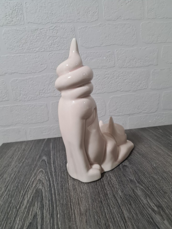 SYLVAC large cat corkscrew tail 1164 gloss biege/ pinky Rare !!!! | eBay UK