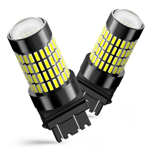 2PCS 3157 LED Bulb Reverse Lights 6000K White 4014-SMD LED Bulbs Plug ...