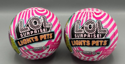 Lot of 2 New Sealed LOL Surprise Lights Pets with Real Hair Mystery ...