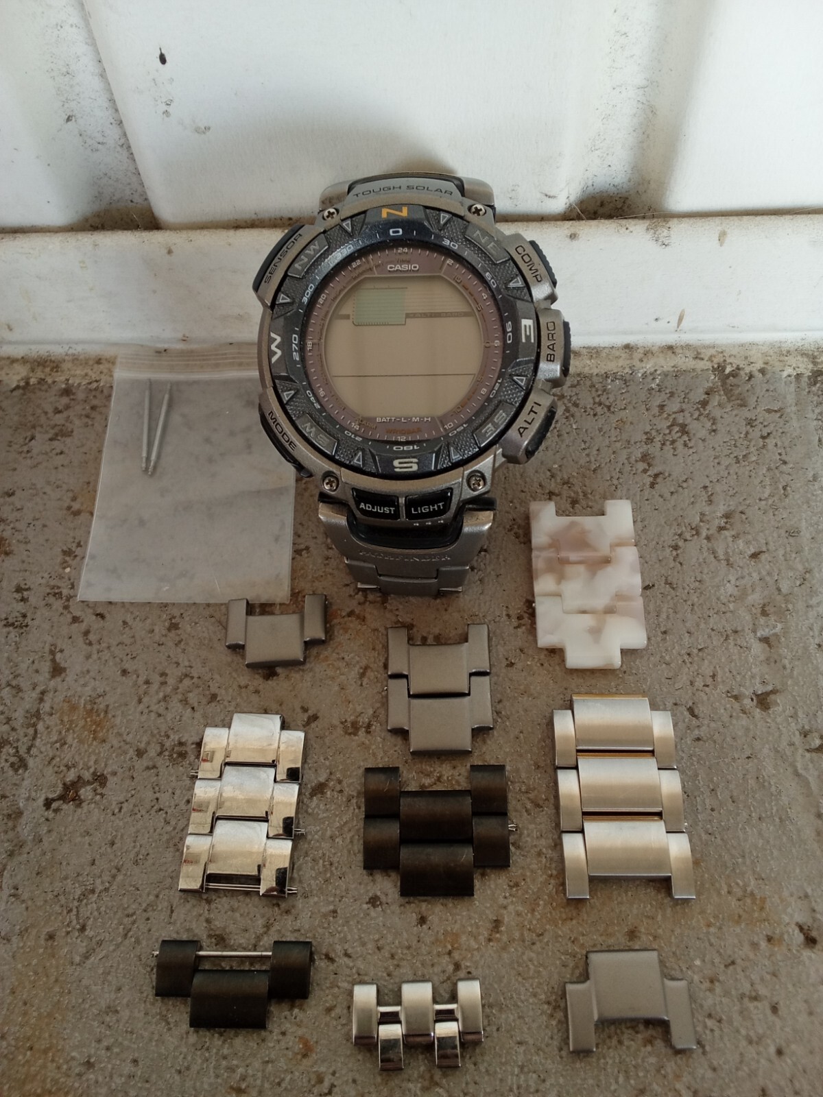 Casio Pathfinder Triple Sensor Solar Men's Watch - Titanium (PAG240T ...