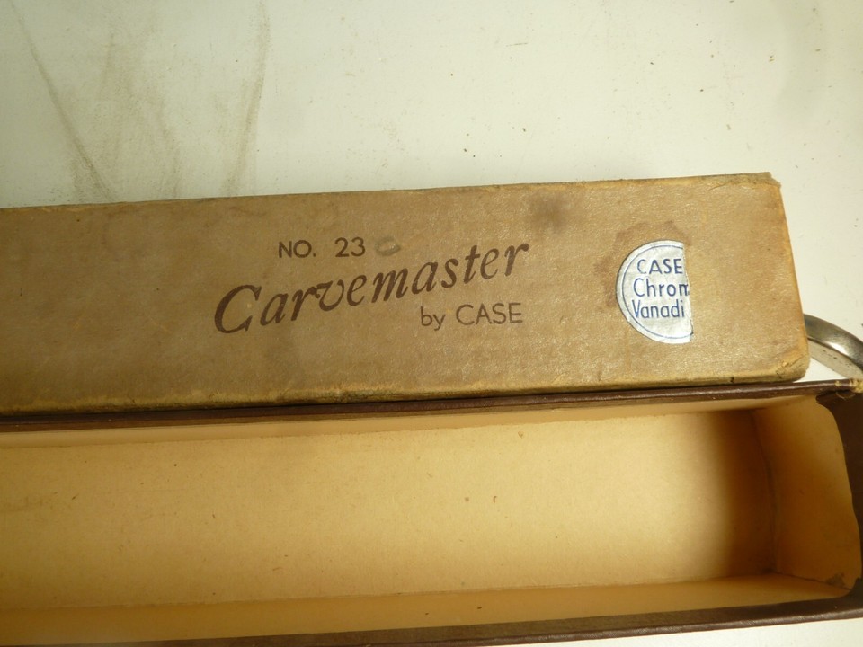 Old Vtg #23 Carvemaster By Case Long Cutlery Blade Knife With Wood ...