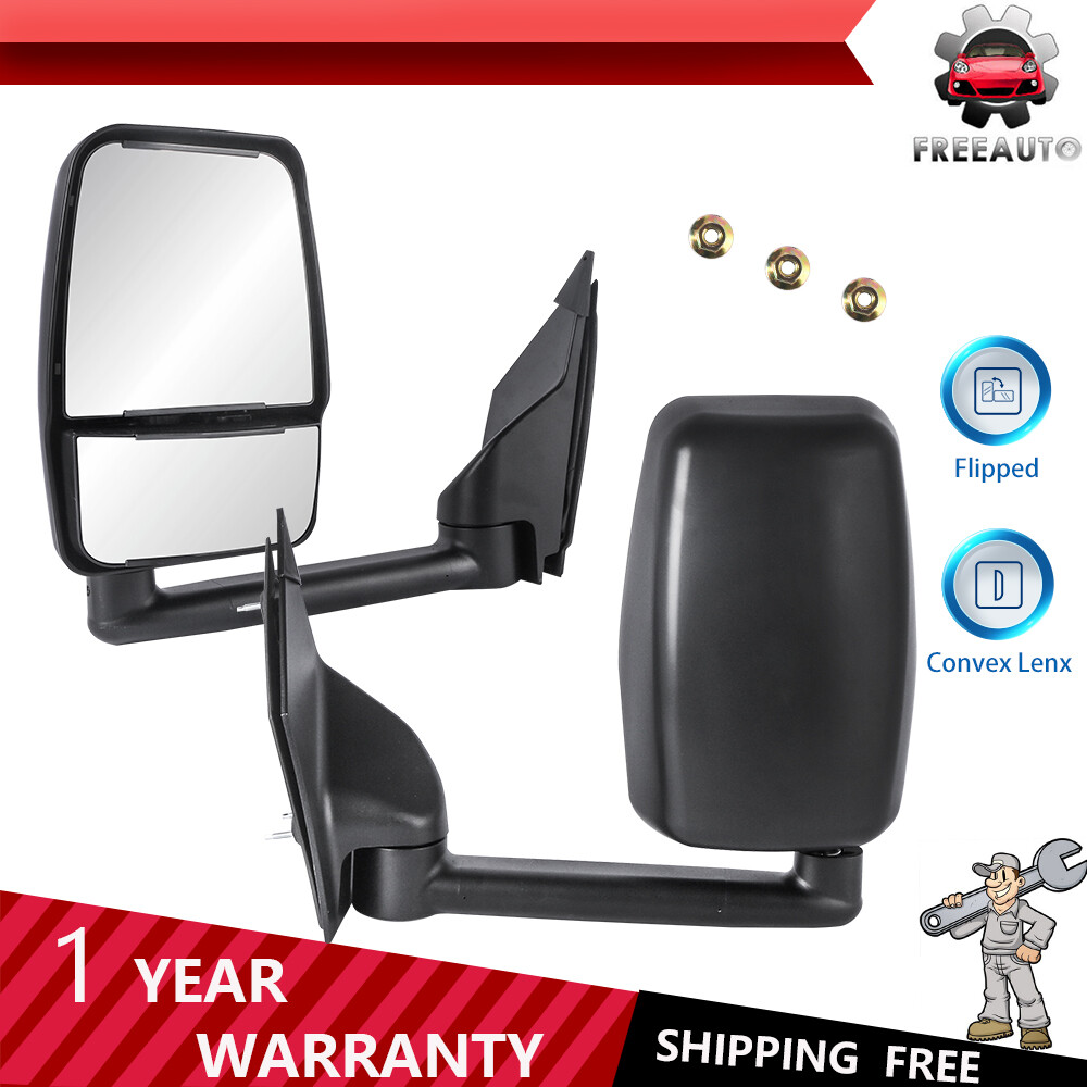 Fit 03-17 Chevy Express GMC Savana Van 1500 3500 Side View Tow Mirrors ...
