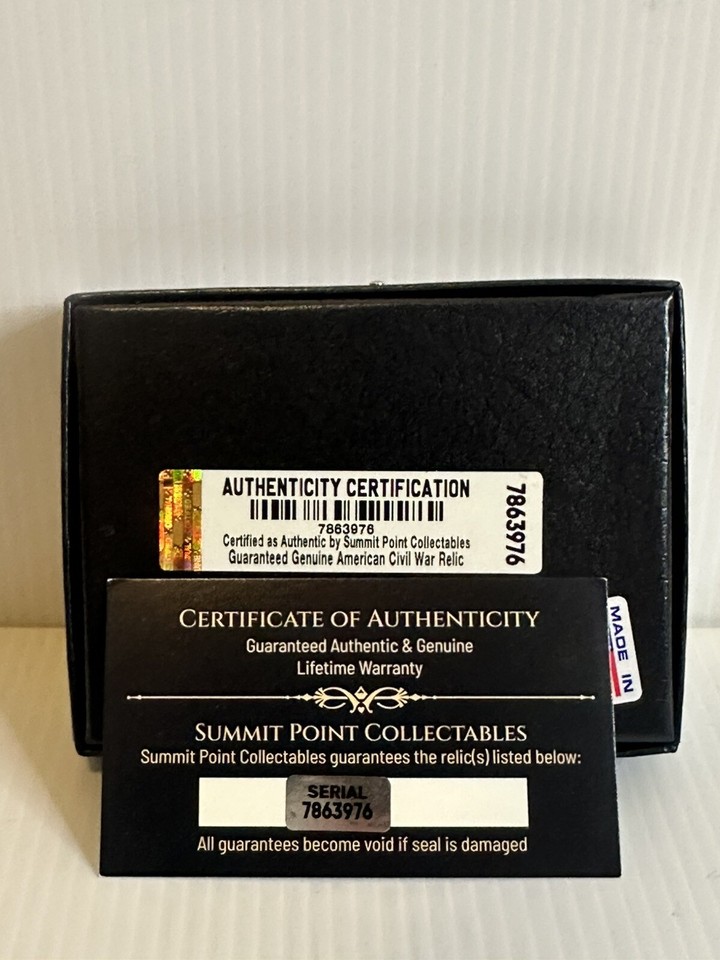 Dropped Civil War Bullet from Gettysburg in Matted Display Case with ...