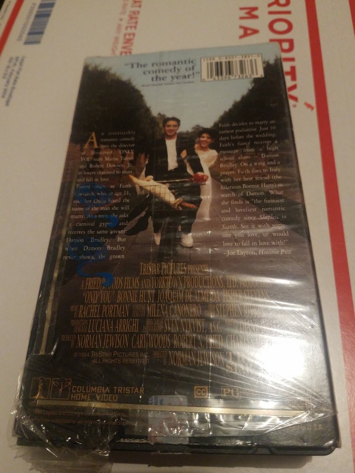 Only You (VHS, 1995) Marisa Tomei, Robert Downey, Jr. 43396732636| eBay