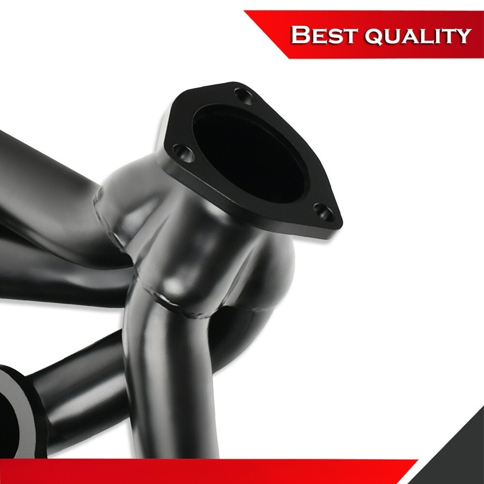 Shorty Style Black Steel Headers Suit Chevy SBC LS LS3 LS6 LS7 Block ...