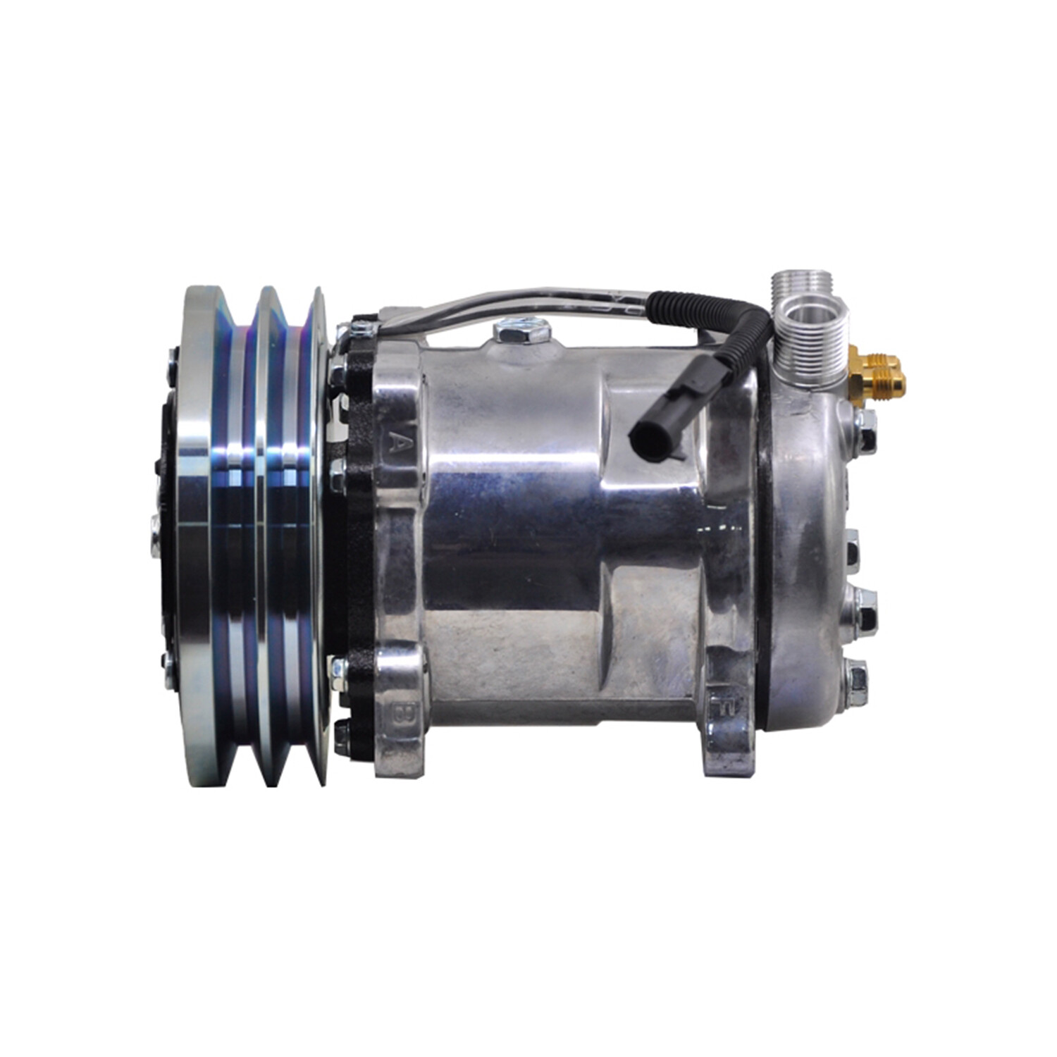 12V 2PK SD5H14 A/C Compressor 6258771 6258790 6651 For Claas Sanden ...