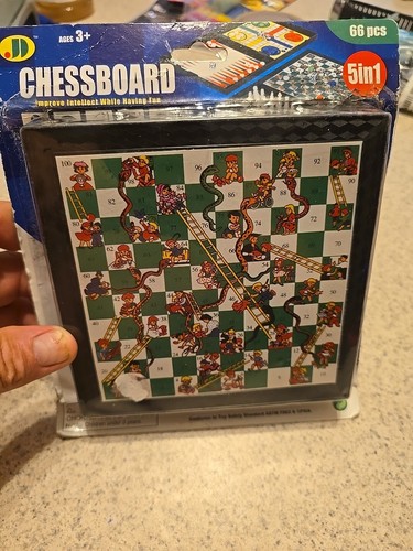 Vintage Chessboard 5 In 1 Handheld Game 66pcs | eBay