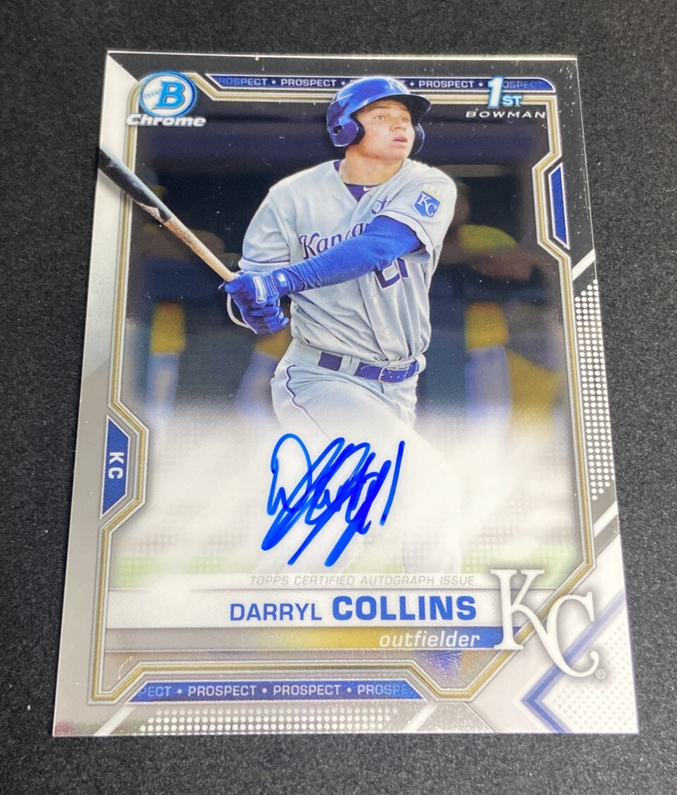 2021 Bowman Chrome Darryl Collins 1st Prospect Auto #CPA-DC Royals | eBay