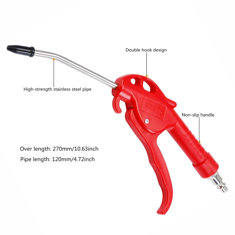 Air Blow Gun High Flow Blower Gun For Compressor With Angled Bent ...